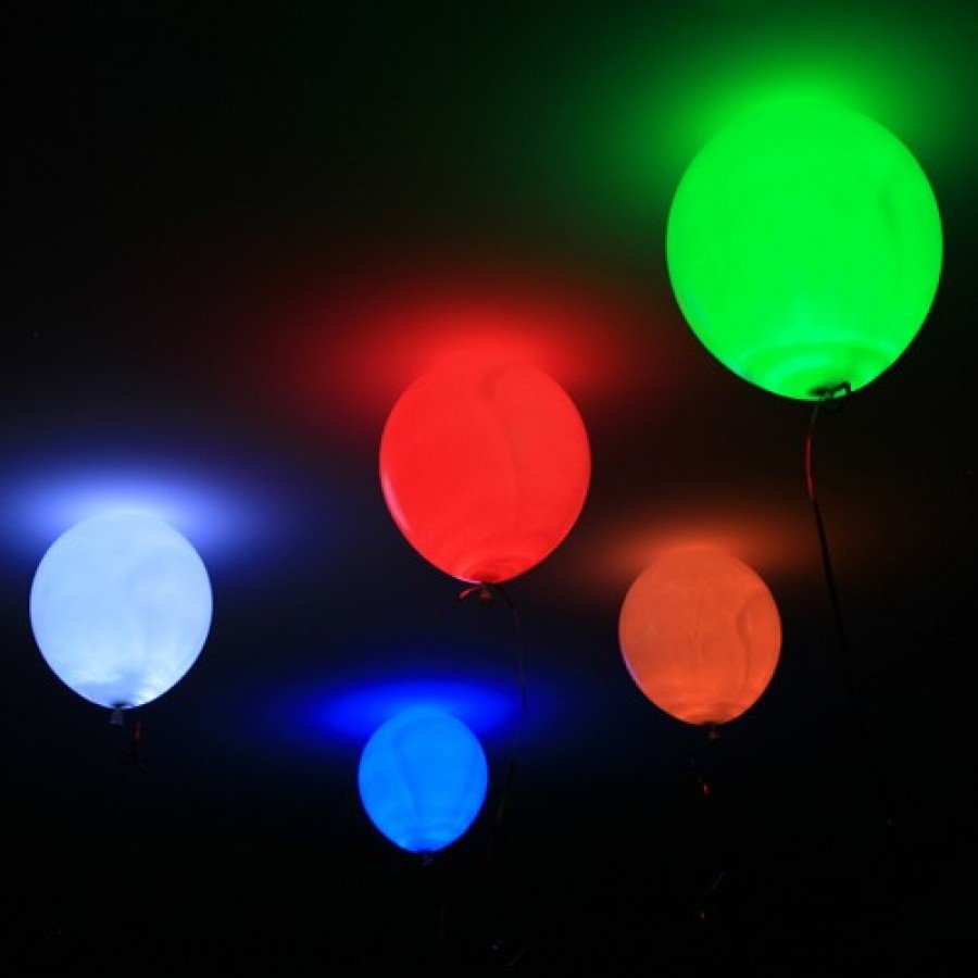 12 inch Latex LED Balloons (500 Piece Bulk Party Pack)