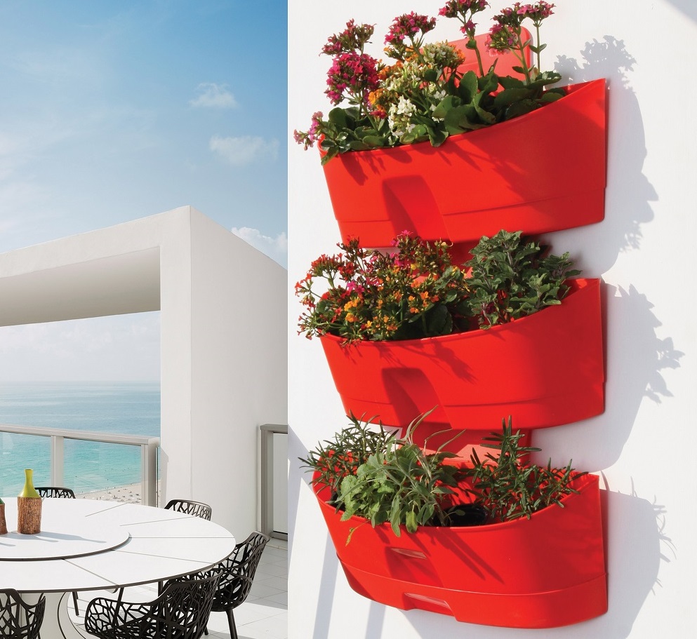 Kamelia Wall Planters (Red)