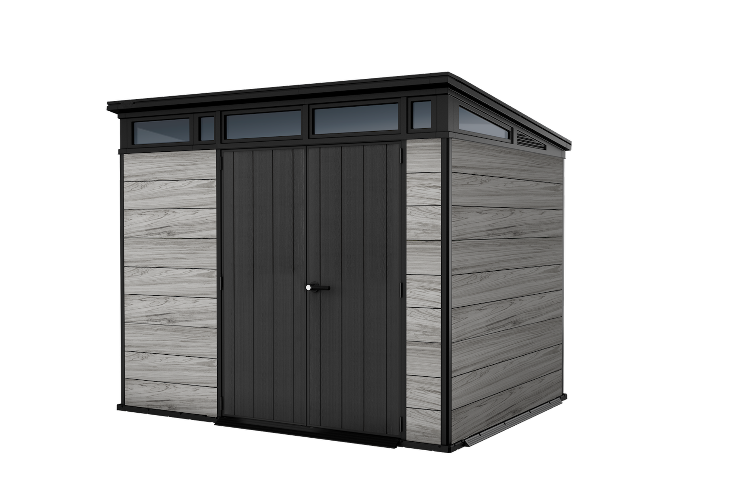 Keter Signature Pent 9x7 Shed - Stormgrey Look (2.8 x 2.2m)