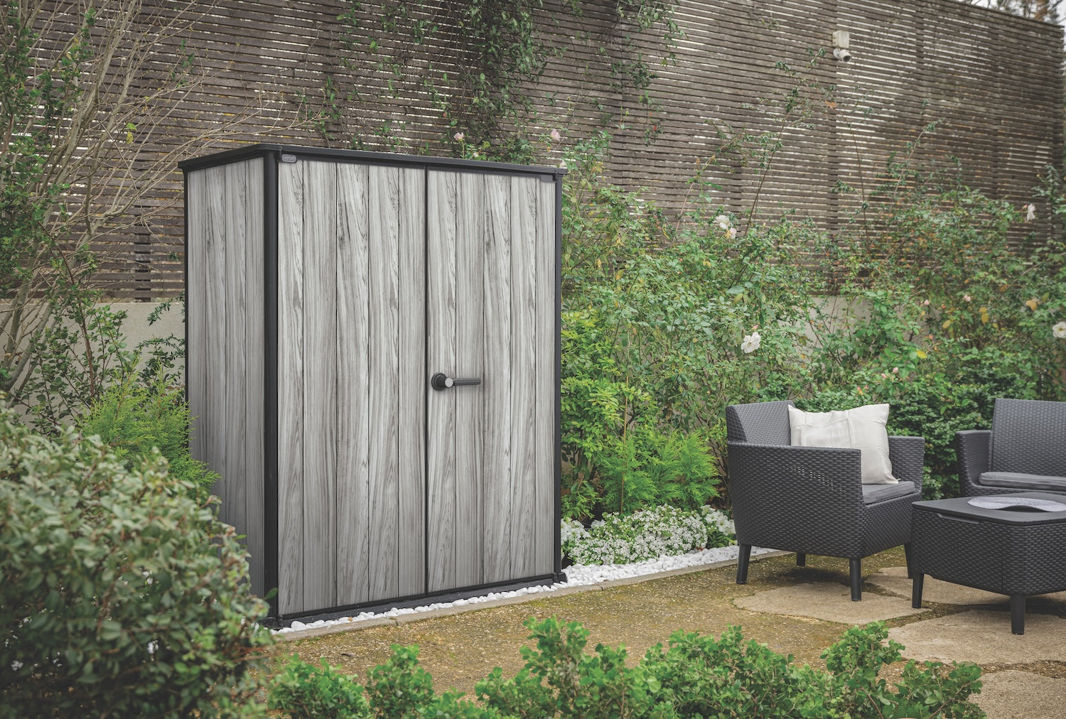 Keter Signature Vertical Shed - Stormgrey Look