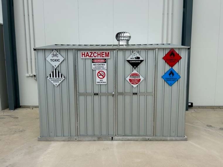 CHEMICAL SHED ZINC 3.02 x 2.27