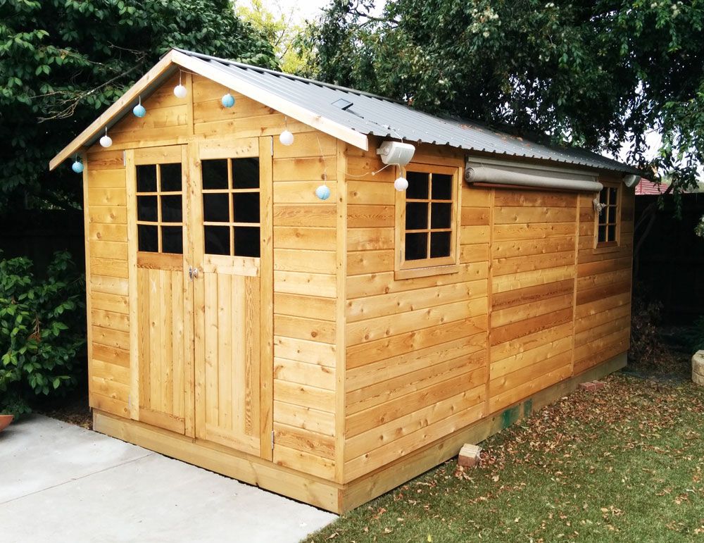 CEDAR SHED MASTER SHED 8x12ft - 2.5mx3.6m