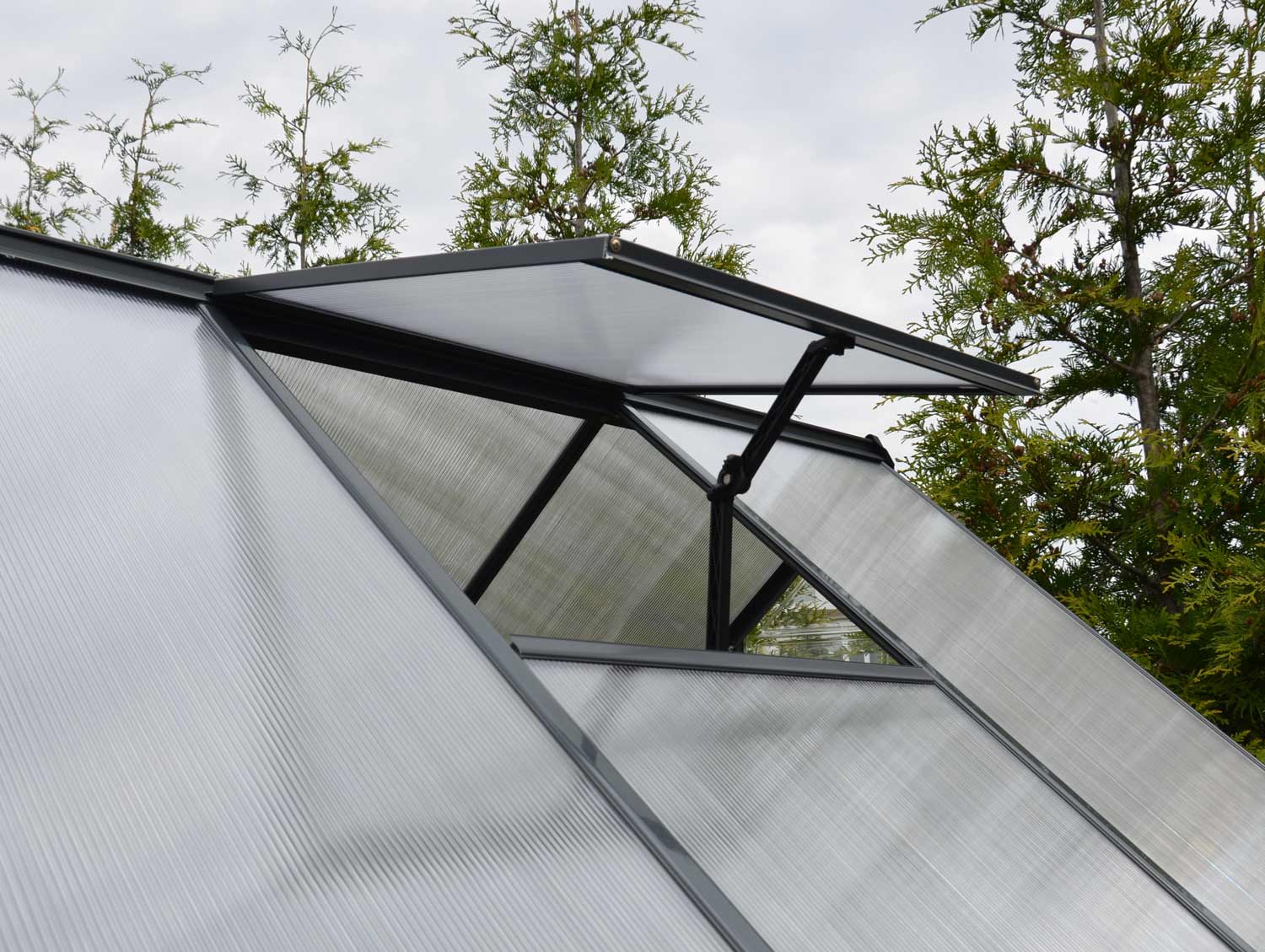 HYBRID 6'x8' GREY GREENHOUSE