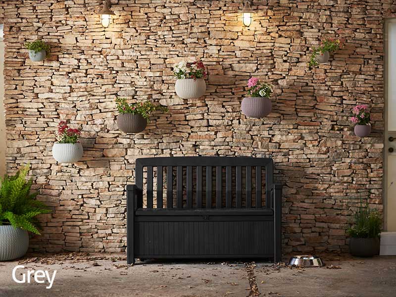 KETER PATIO STORAGE BENCH 227L STORAGE