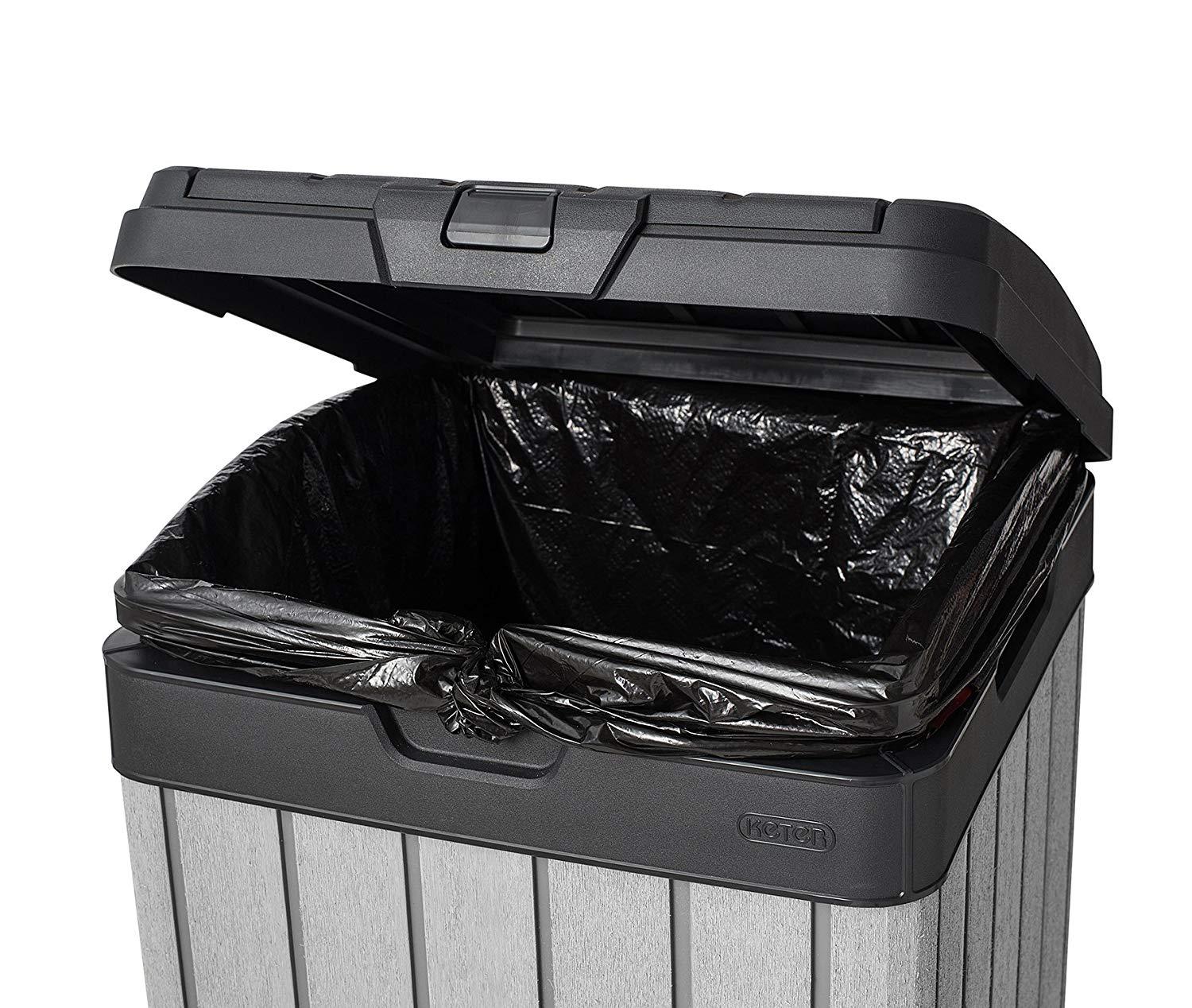 KETER ROCKFORD OUTDOOR RUBBISH BIN