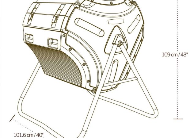 LIFETIME COMPOST TUMBLER 300 LITRE