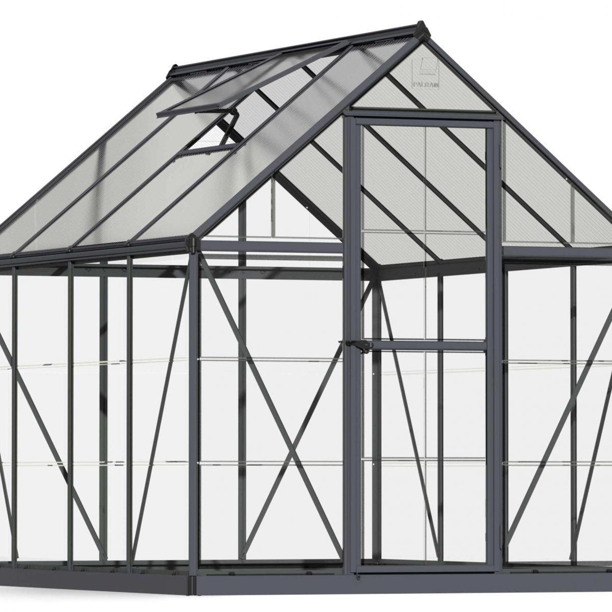 HYBRID 6'x8' GREY GREENHOUSE