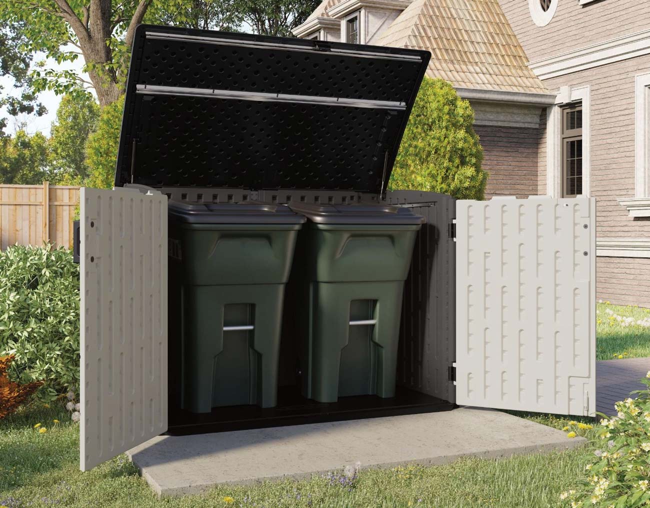 SUNCAST STOW-AWAY STORAGE SHED 1.8x1.1m 1982L