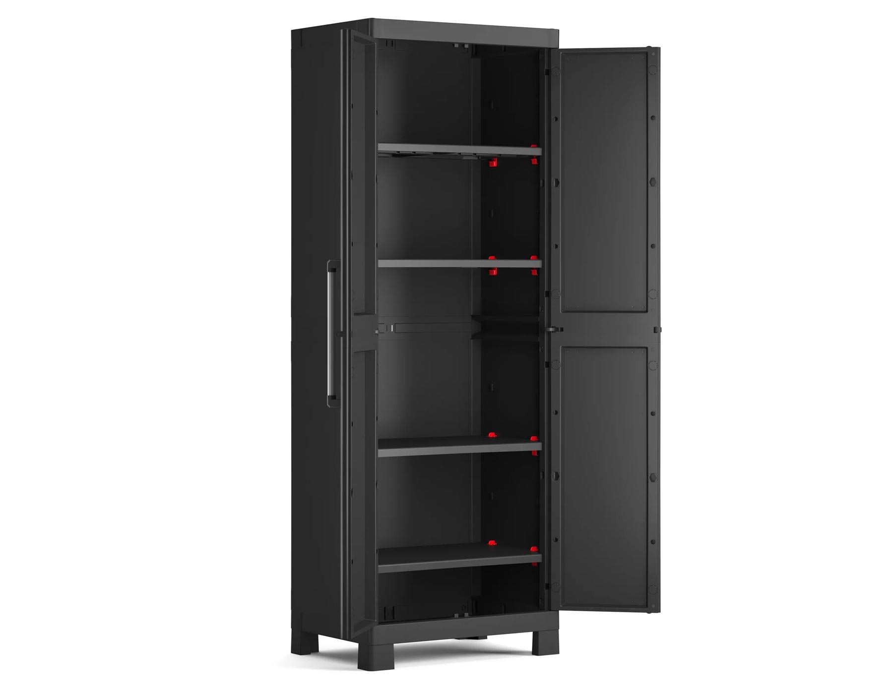 KETER DETROIT TALL CABINET, BLACK