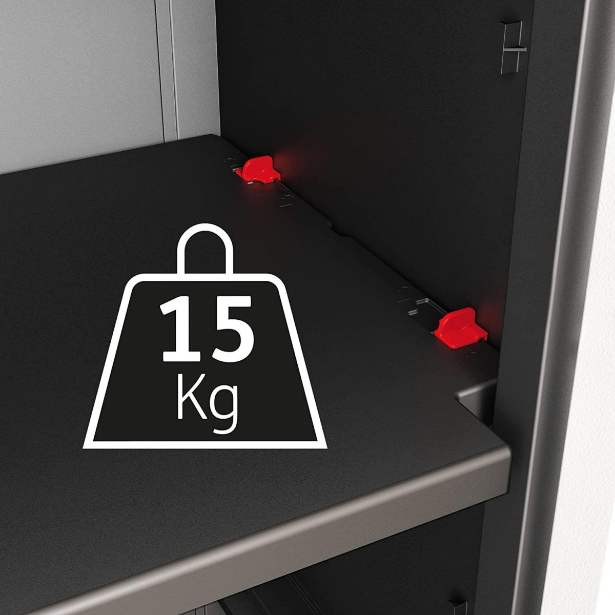 KETER DETROIT TALL CABINET, BLACK