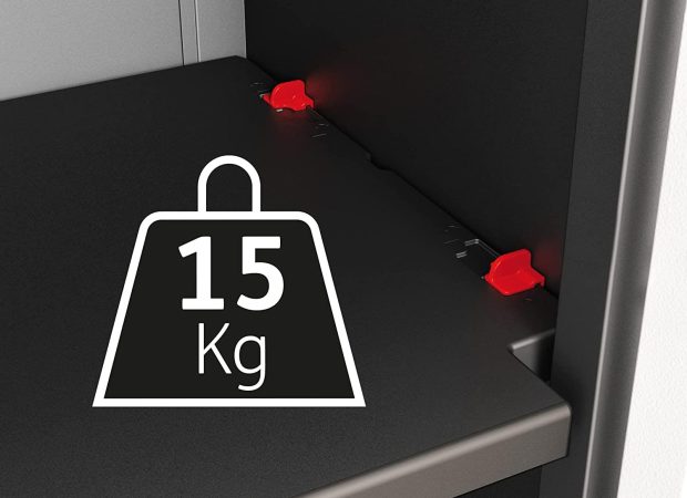 KETER DETROIT TALL CABINET, BLACK