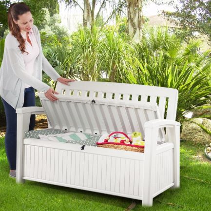 KETER PATIO STORAGE BENCH 227L STORAGE