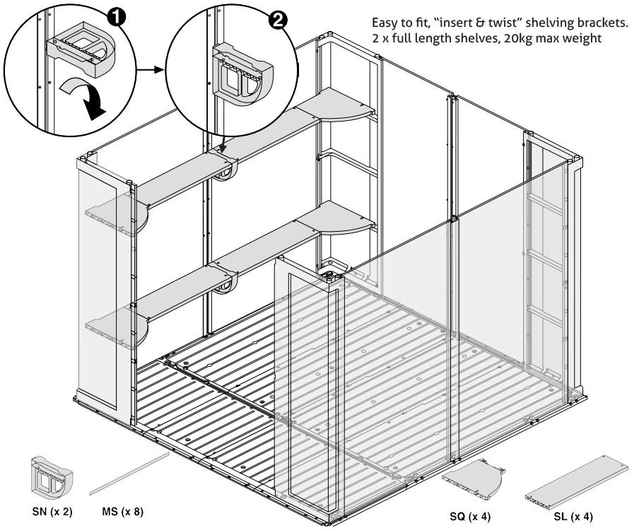 KETER 8' ACCESSORY KIT