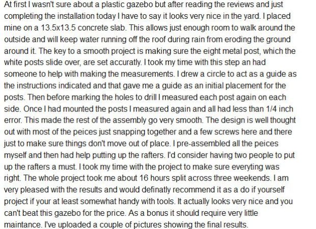 SUNCAST G1010 GAZEBO